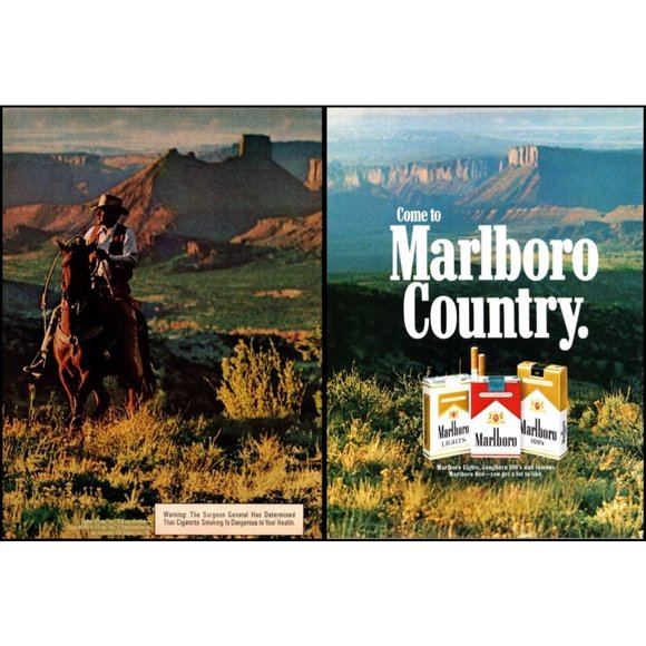 Marlboro | Art | 981 Marlboro Cigarettes 2 Page Vintage Print Ad ...